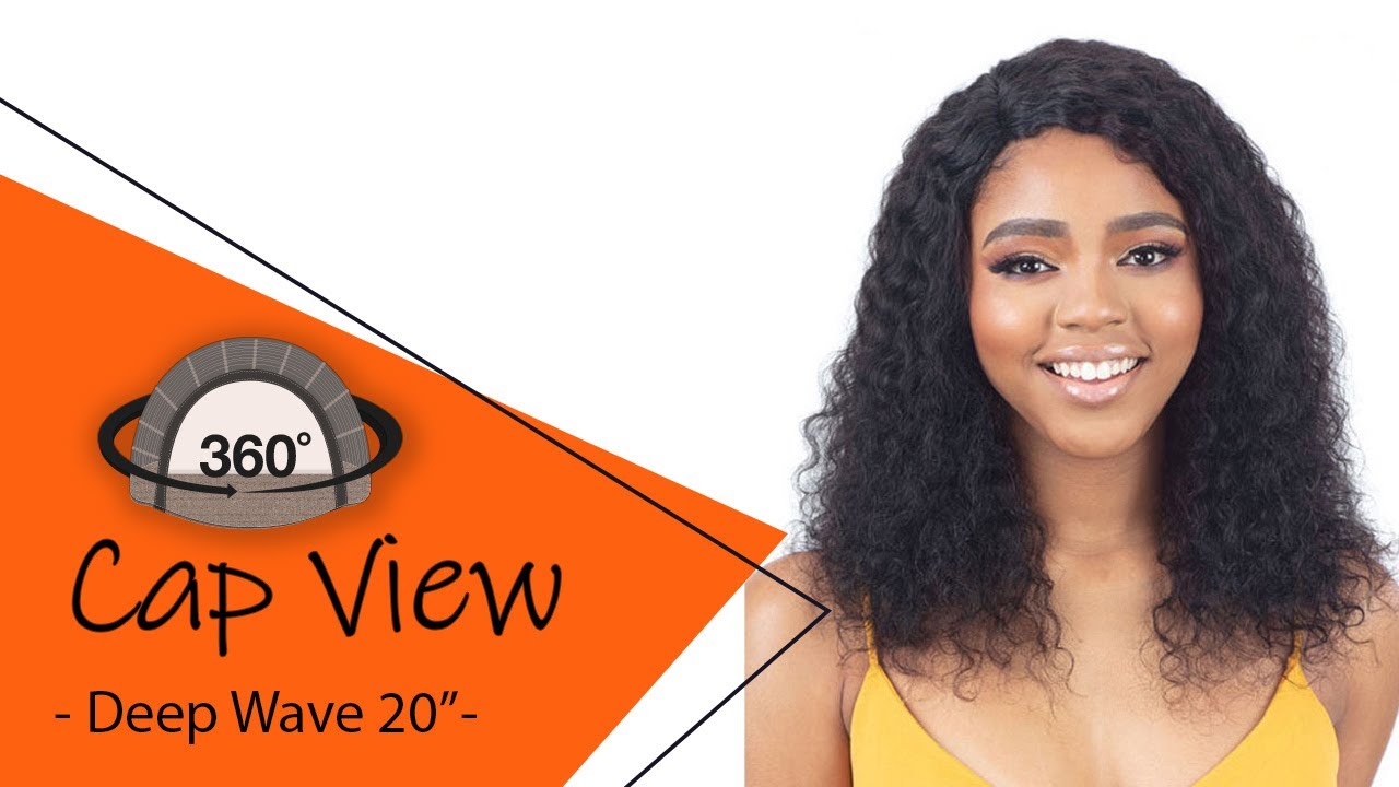 [Cap View] ModelModel 100% Human Hair Wet&Wavy Lace Part Wig - Deep Wave 20 - YouTube