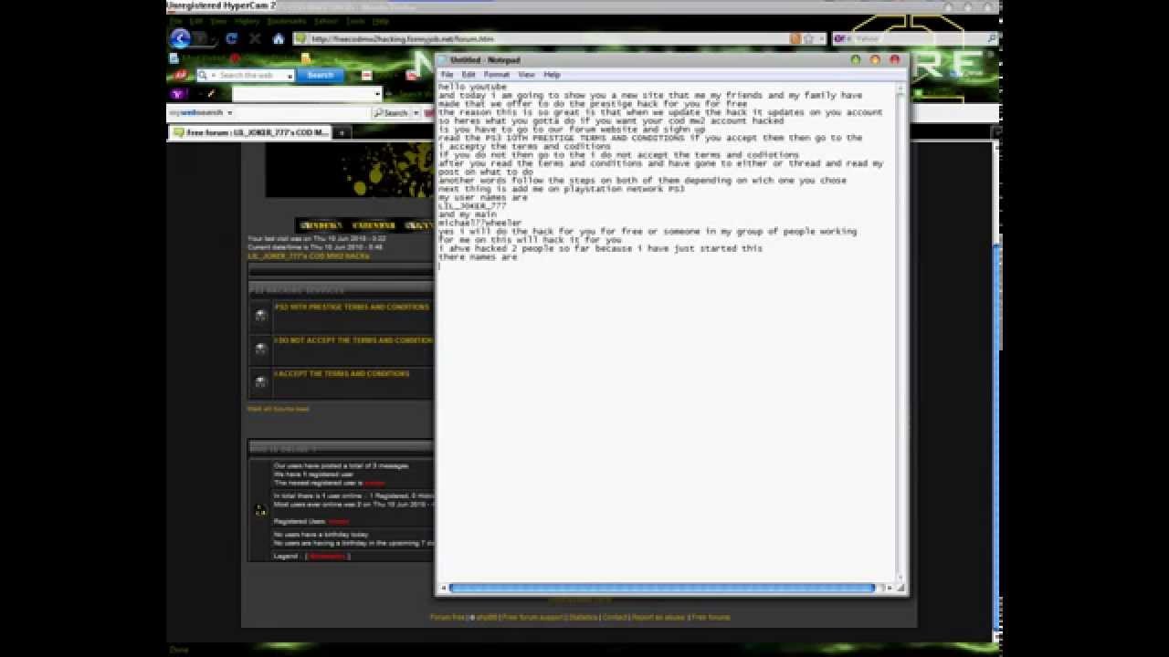 free cod mw2 hacking services for the ps3 - YouTube