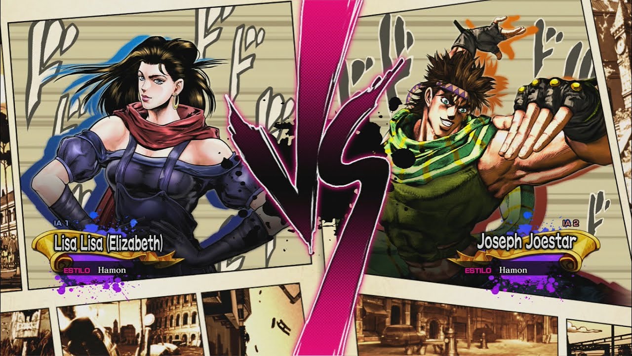 JoJo's Bizarre Adventure All-Stars Battle R: Lisa Lisa vs. Joseph ...