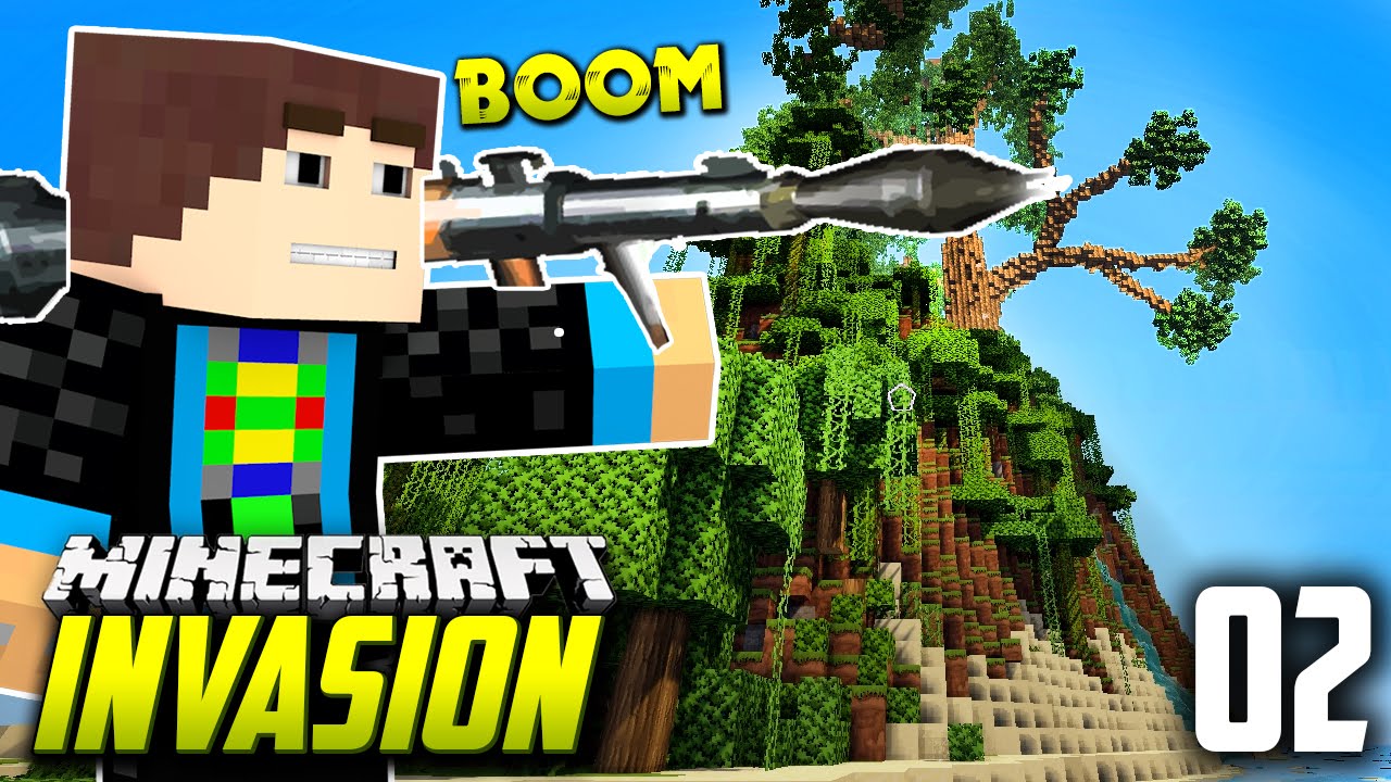 Minecraft INVASION #02 - RAKETENWERFER TEST - Minecraft Invasion Mod ...