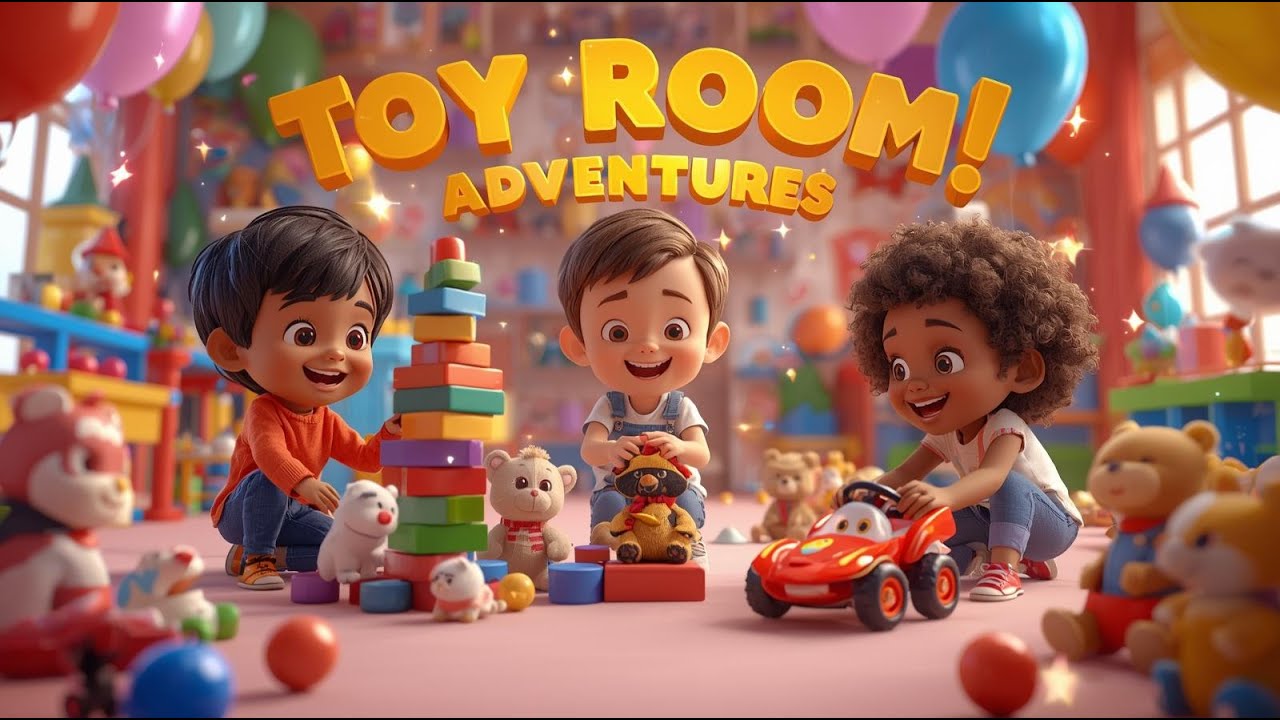 Toy Room Adventures | Kids Nursery Rhymes | Fun Songs & 3D Cartoons For ...