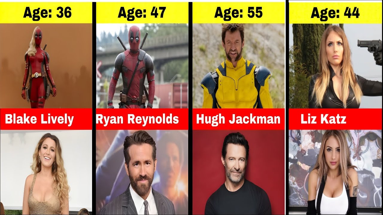 Deadpool & Wolverine Movie Star Cast Age - YouTube