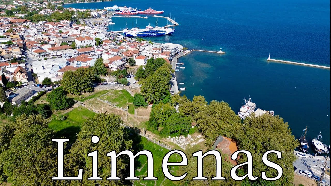 Limenas, Island Thasos, Greece - by drone [4K]. #thasos - YouTube