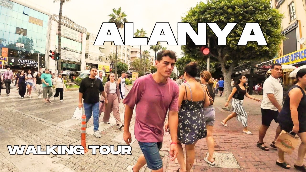 Alanya Downtown Turkey 2025 | Walking Tour Alanya Antalya Türkiye | [4K ...