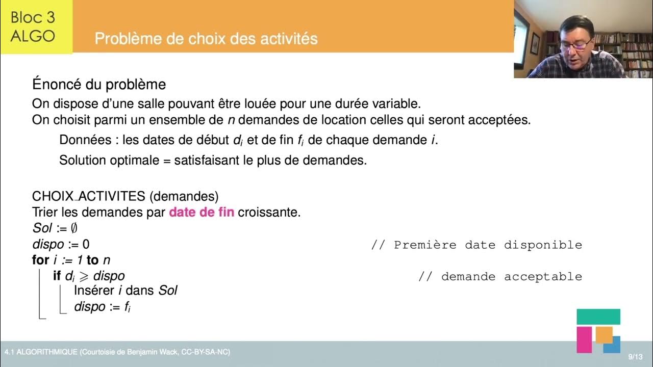 Algorithmes gloutons. 4/5 : preuve de l'algorithme II - YouTube