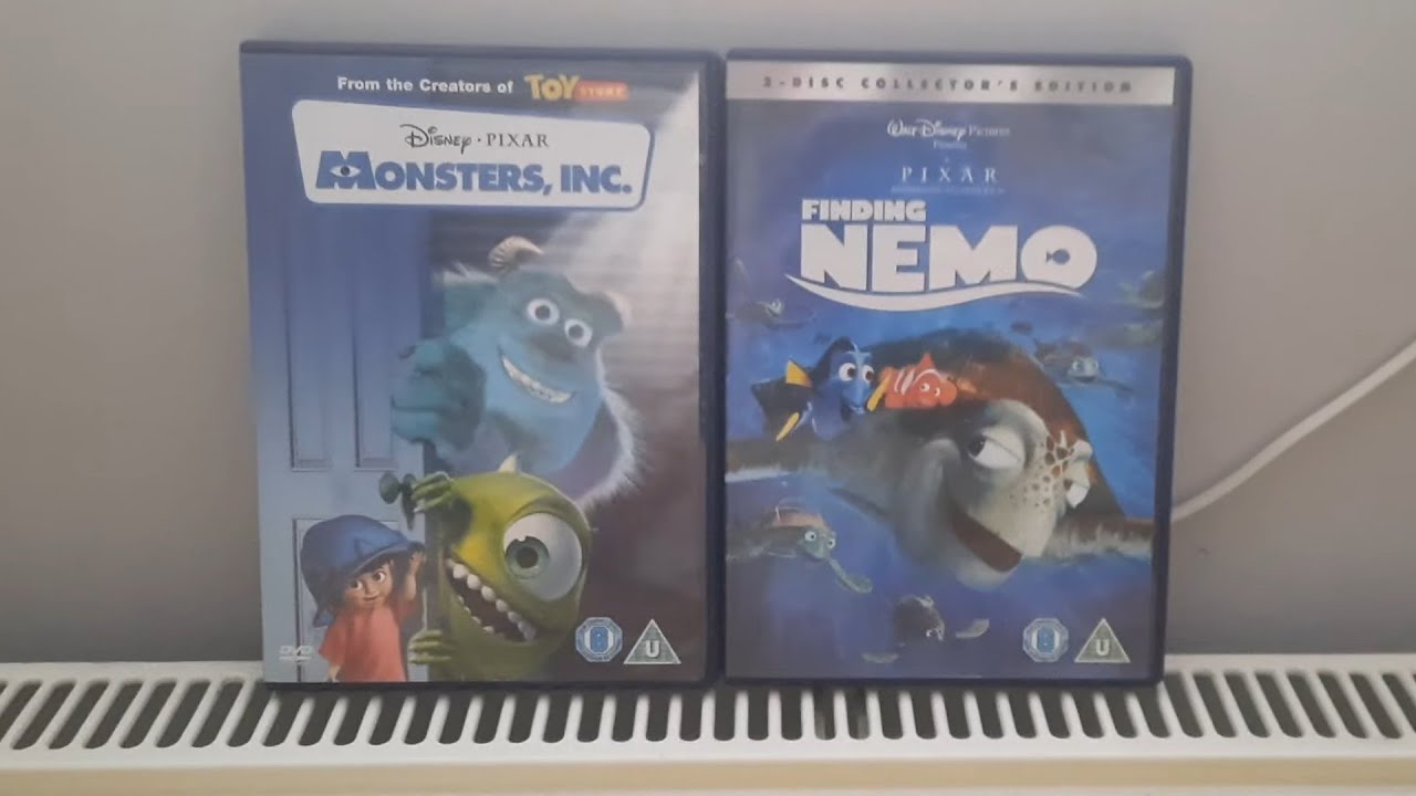 Monsters, Inc. and Finding Nemo (UK) DVD Unboxing - YouTube