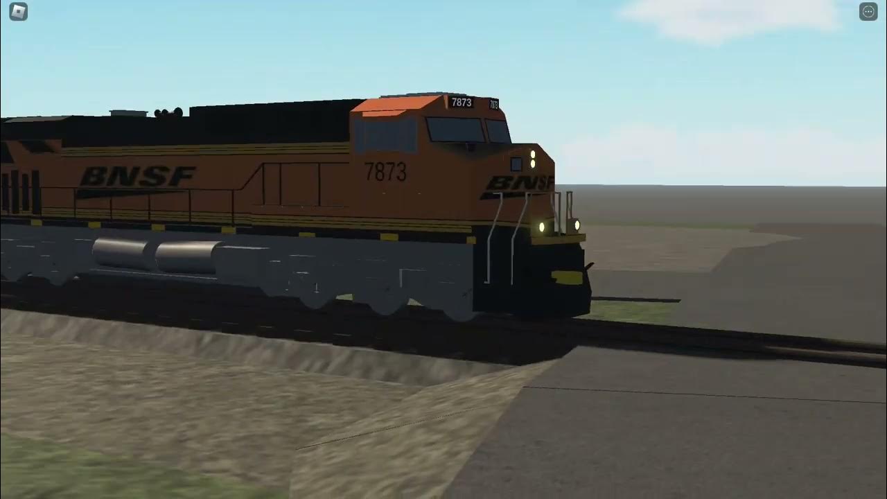 Roblox Southline District / BNSF 7873 leads grain train - YouTube