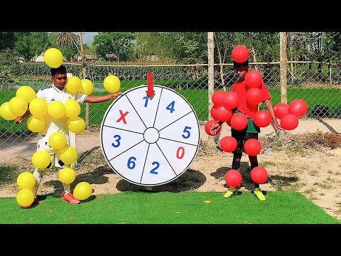 Balloon Battle Royale with a Giant Spin Wheel! - YouTube