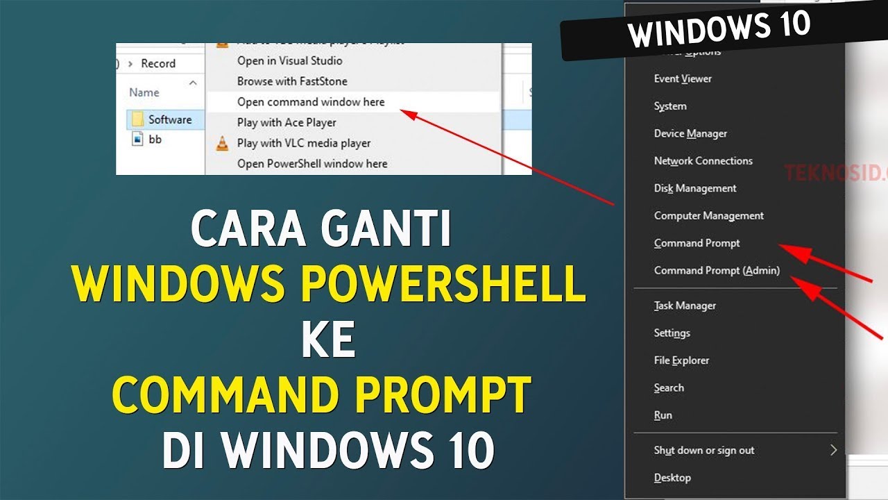 Cara Mengganti Windows PowerShell ke Command Prompt Pada Windows 10 ...