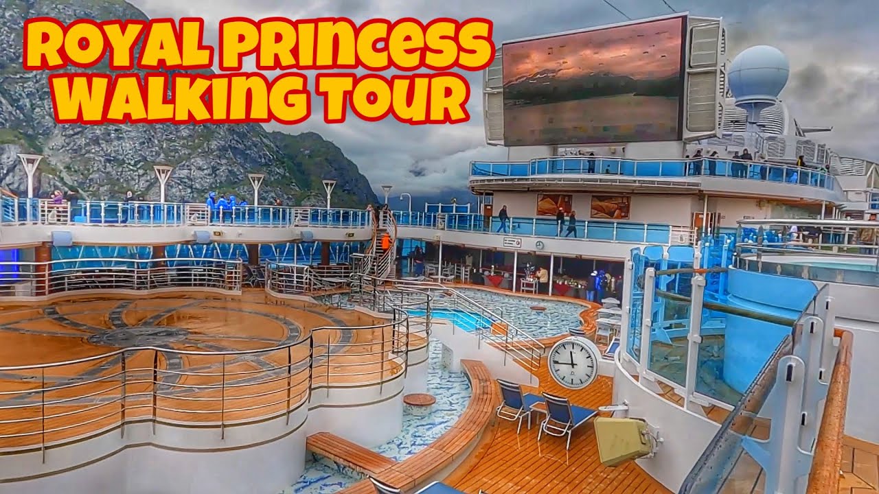 Walking Tour of Royal Princess Cruise Ship Deck 16-17-18-19 USA 🇺🇸# ...