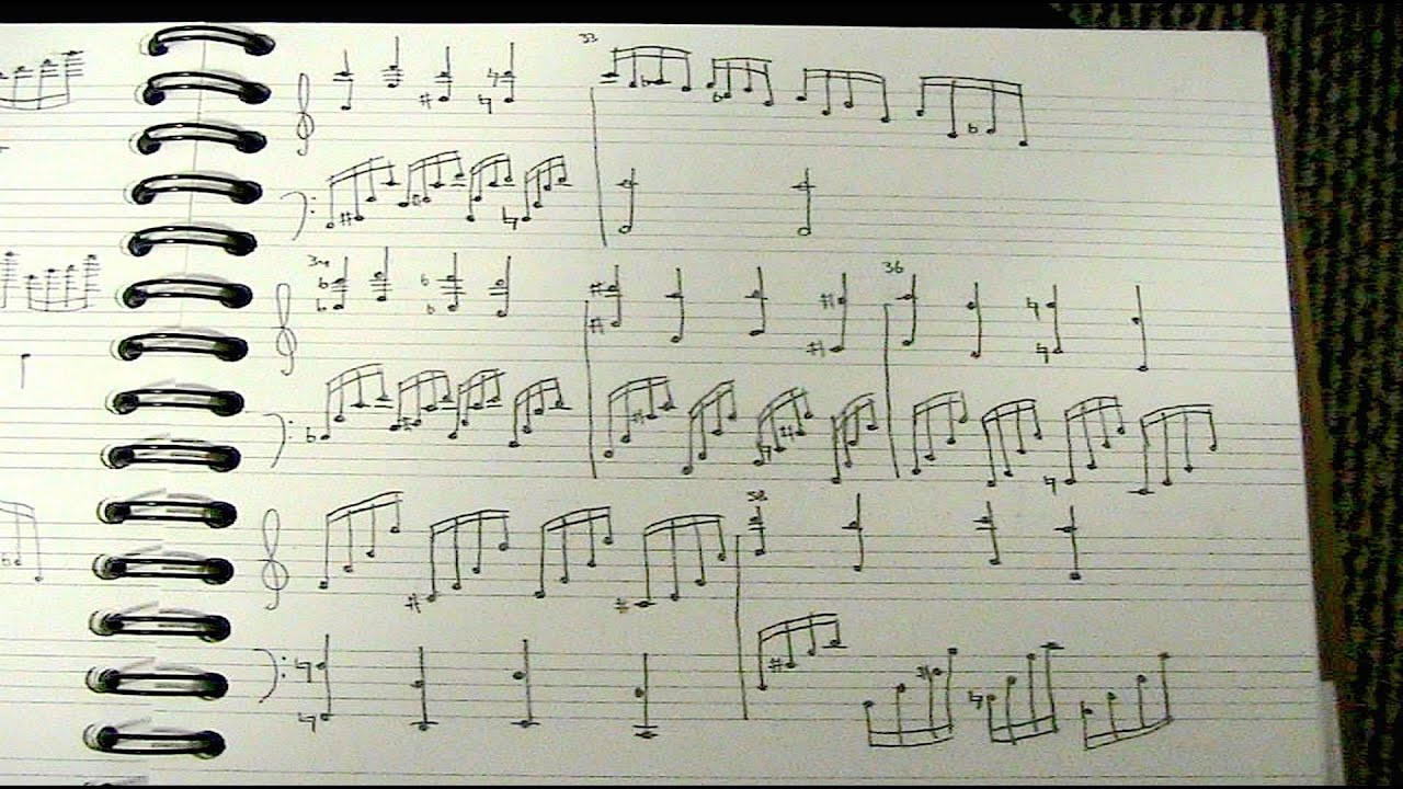 Etude in A minor for piano (original composition) with score - YouTube