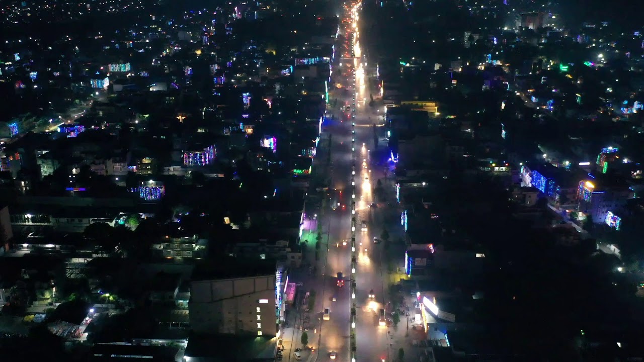 तिहार को समयमा मा ड्रोन बाट खिचिएको नेपालको NO १ शहर - बुटवल शहर ...