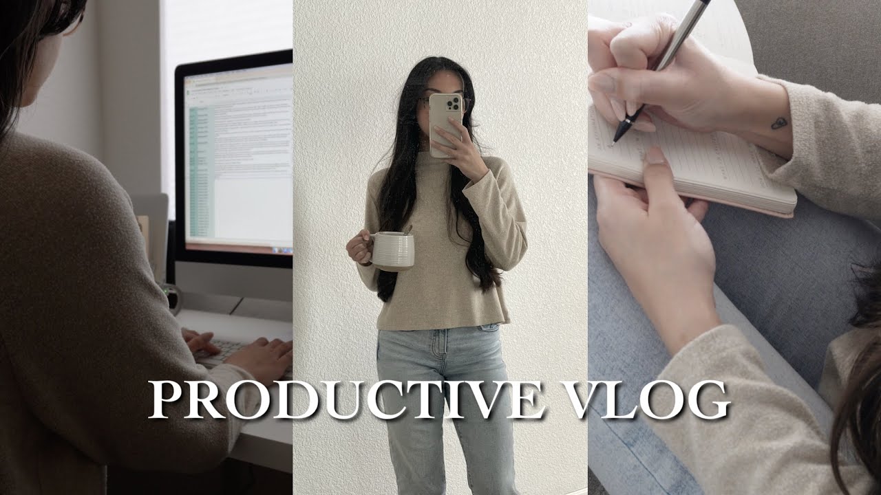 PRODUCTIVE DAY WITH ME ⎮ Morning Routine, Journaling, Speed Cleaning ...