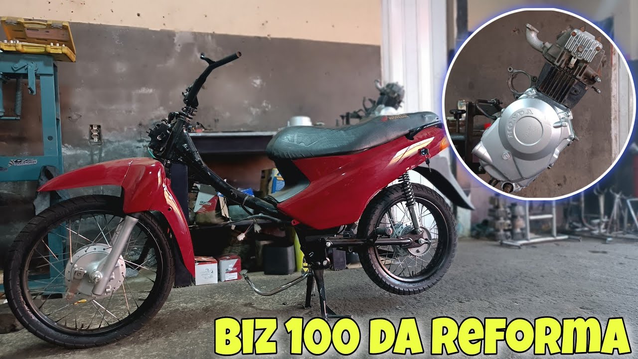 FINALMENTE MONTEI O MOTOR DA BIZ 100🙌 - YouTube