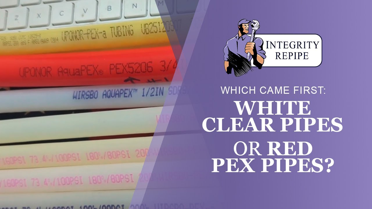 Which Came First: The White Clear Pipes or Red PEX Pipes? - YouTube