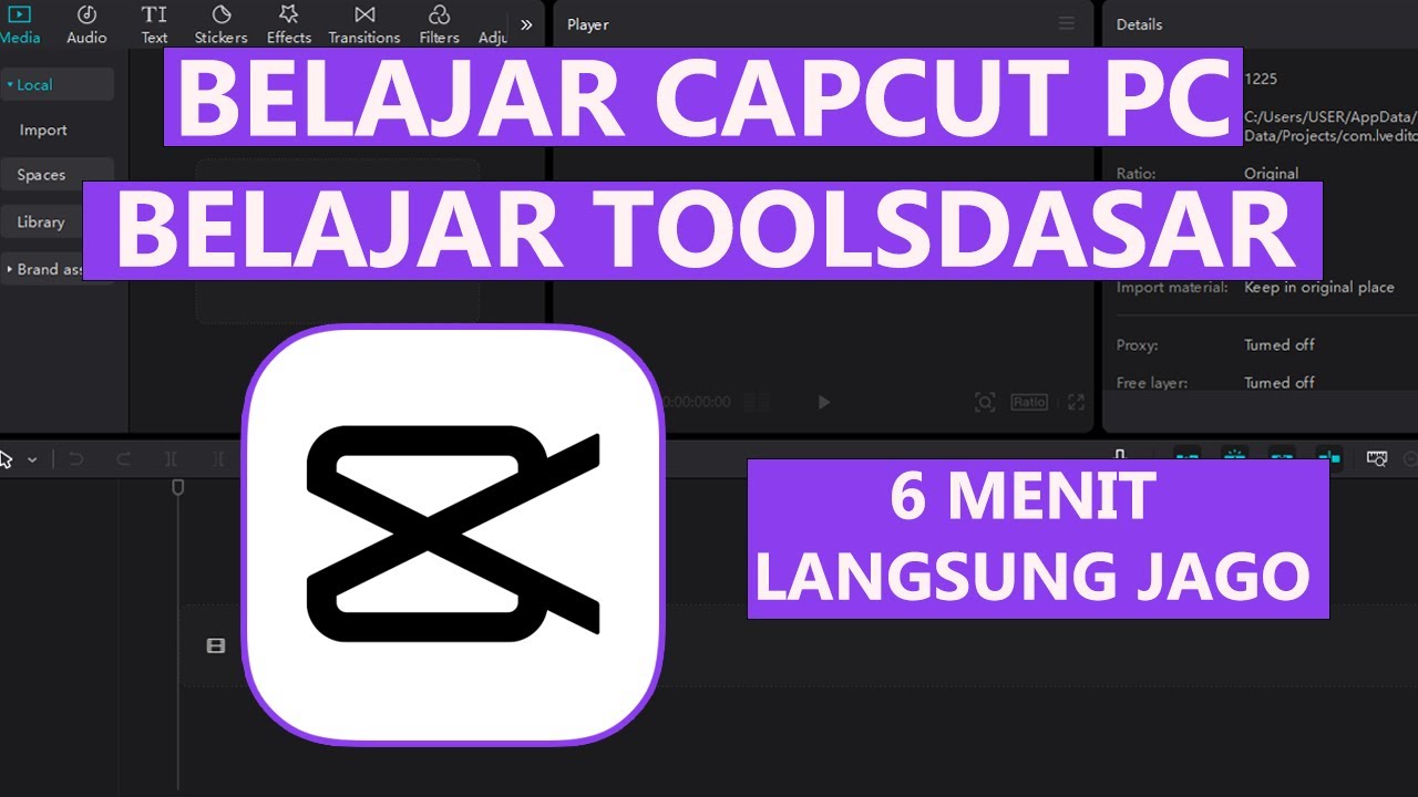 TUTORIAL CAPCUT PC TERBARU 2023 || BELAJAR CAPCUT DI LAPTOP. - YouTube
