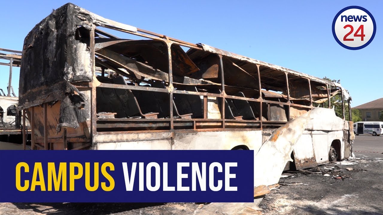 WATCH: Buses burned, windows shattered in CPUT violence - YouTube