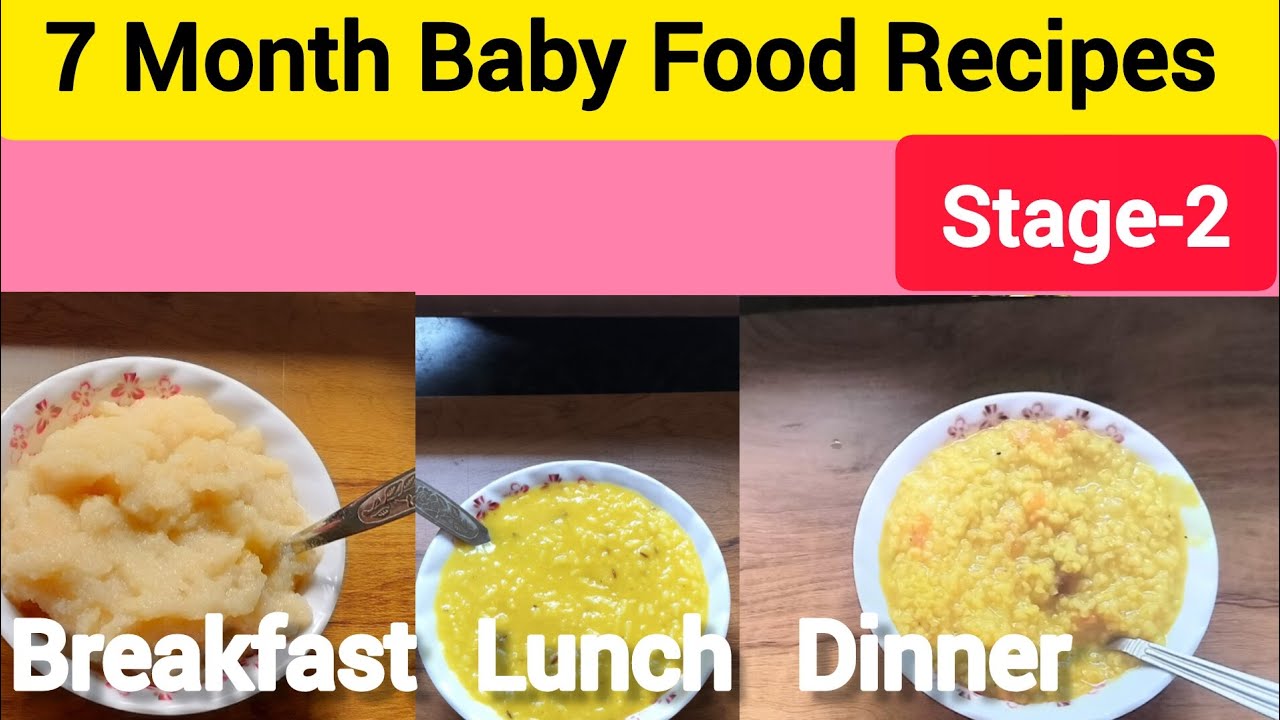 3 Food Recipes For 7 Month Baby Food//Food Ideas For 7 Month Old Baby ...