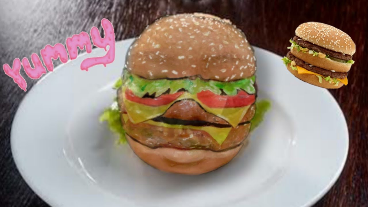 Burger Makeup Illusion - YouTube