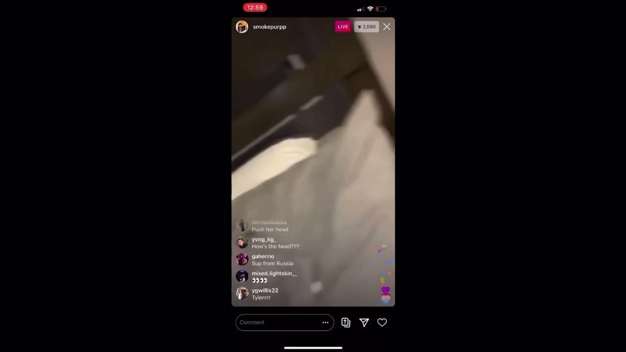 Smokepurpp getting head on Instagram live - YouTube