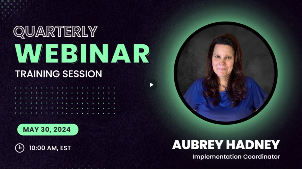 Quarterly Training Webinar - Spring 2024 - YouTube