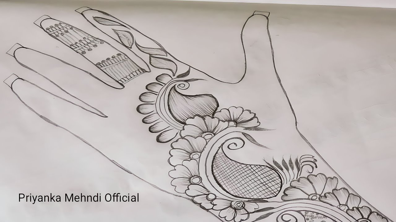 Latest Pencil Shading Mehandi Designs | Bridal Mehndi | Arabic Mehndi ...