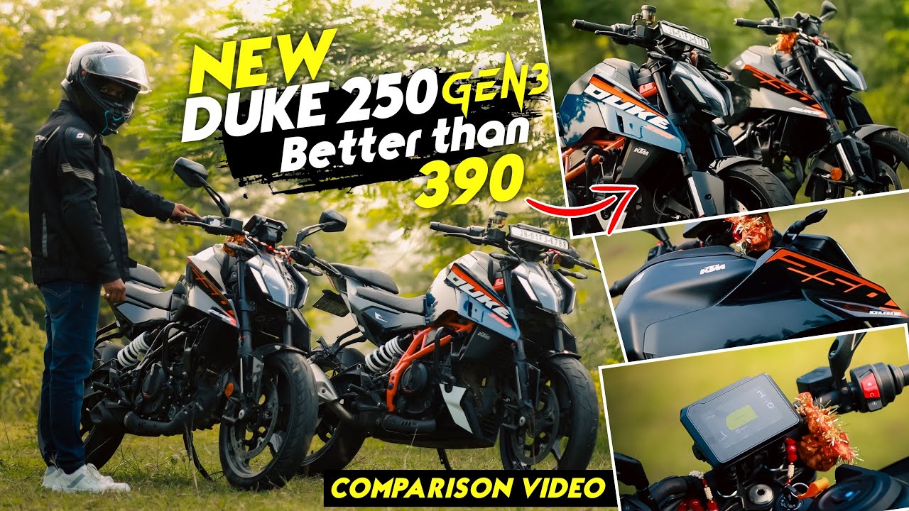 KTM DUKE 250 GEN3 VS DUKE 390 GEN3 | Which One Better ?? Review ...