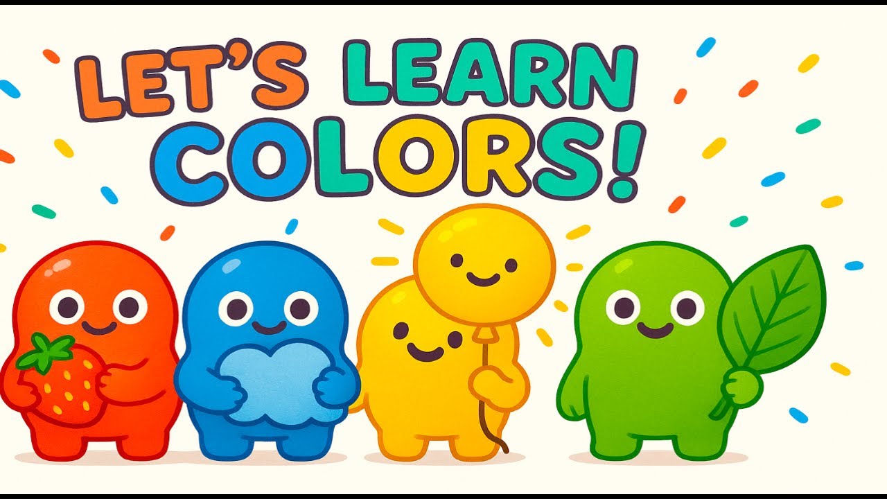 Learn Colors for Kids 🎨 Red, Blue, Yellow & Green | Fun Animation for ...
