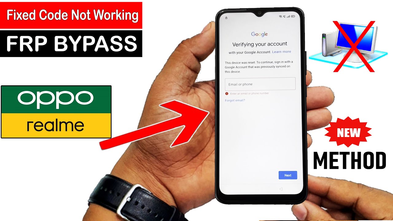 All Oppo/Realme FRP UNLOCK | “Fixed Code Not Working” |ANDROID 10 (New ...