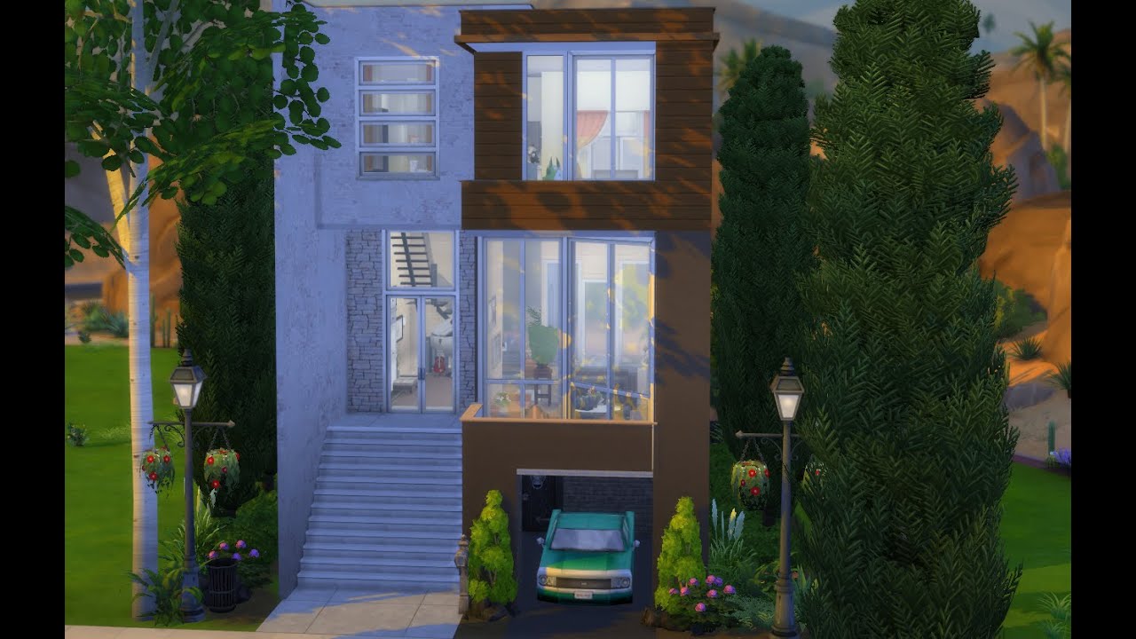The Sims 4 || Base Game || Speed Build || No CC || PARALUMA Modern Home ...