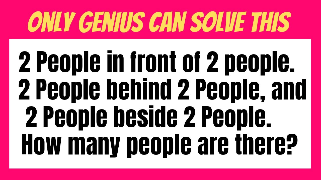 ONLY A GENIUS CAN ANSWER THESE 10 TRICKY RIDDLES | Riddles Quiz - part ...