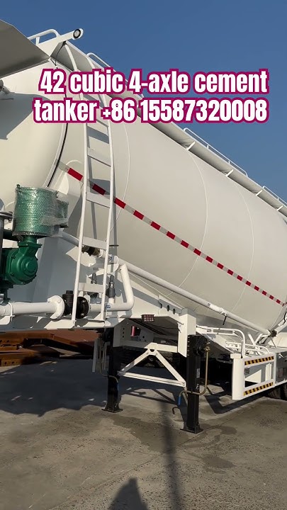 #automobile #truck Cement tanker 40 cubic 42 cubic 45 cubic 4-axle #truckdriver #semitrailer ...