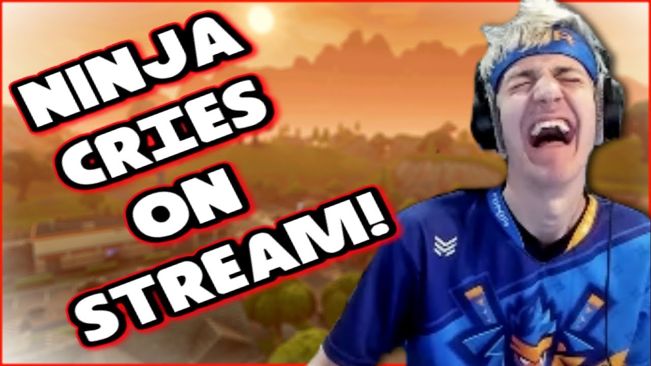 Ninja cries LIVE ON STREAM! | Amazing fortnite moments #1 - YouTube