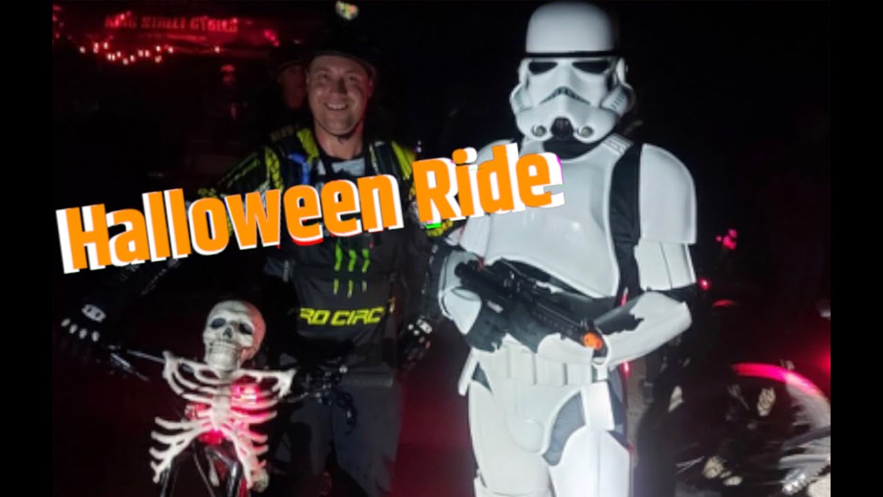 Spooky Haunted Bike Trail - Halloween 2022 - MTB Night Ride at Hydrocut ...
