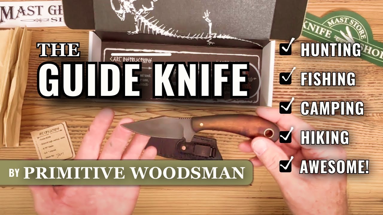 The Guide Knife by Primitive Woodsman - YouTube