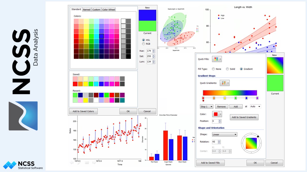 Specifying Plot Fills, Gradients, and Colors in NCSS - YouTube