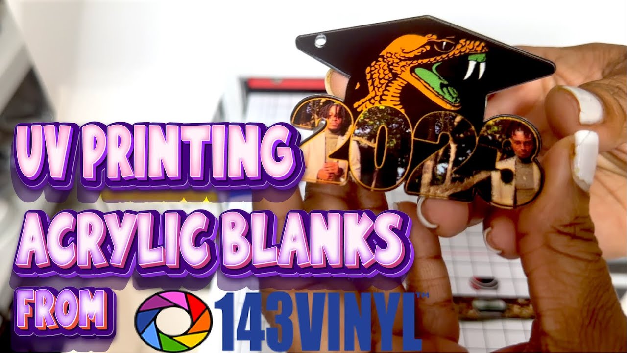 UNBOXING FROM 143 VINYL | UV Printing Acrylic Graduation Keychains ...