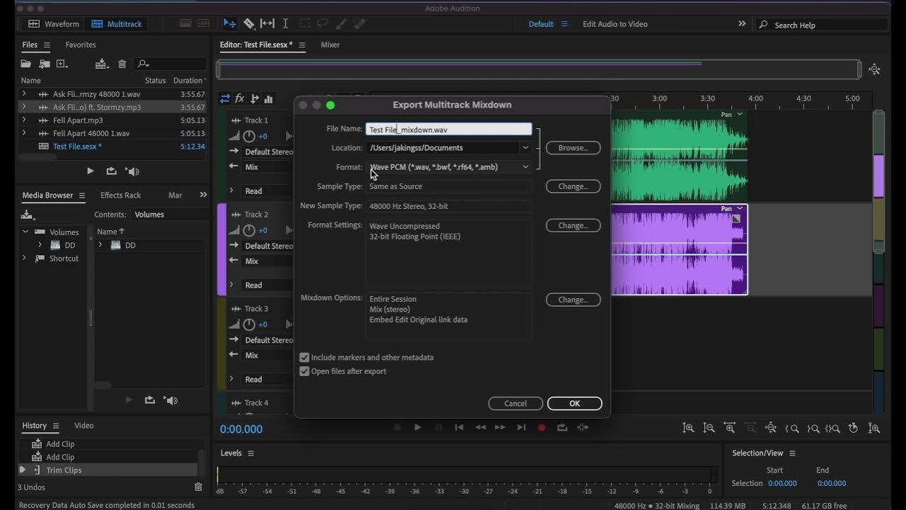 Adobe Audition Tutorial | Best Export Settings - YouTube