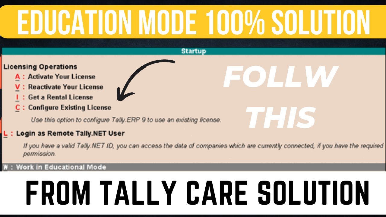 client turned to education mode in tally erp9 | how to resolved tally ...