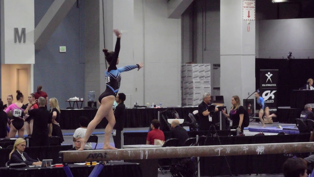 Isabelle Schaefer, Everest - 2018 Nationals Beam - YouTube