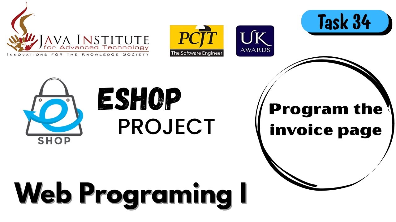 Program the Invoice Page | Task 34 | Eshop Web Application 💻 | Web ...