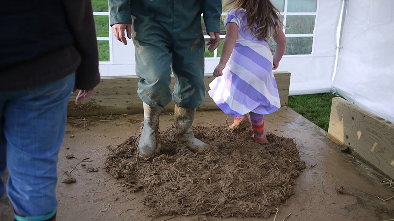 Family making cob in Cornwall by https://www.thecobspecialist.co.uk ...