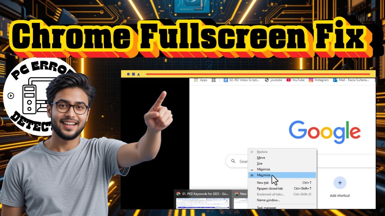 How To Fix Google Chrome Not Opening in Full Screen - Full Guide - YouTube