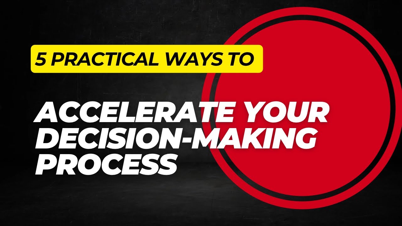 How to make quick decisions ? 🤔😇 - YouTube
