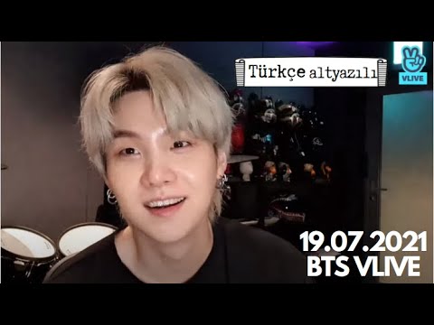 SUGA VLIVE 2021 - 19 TEMMUZ [Türkçe altyazılı] / BTS 2021 VLİVE İZLE / I'M IN THE STUDIO SUGA TÜRKÇE