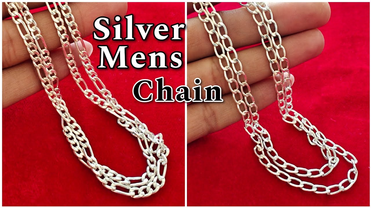 Latest silver chain designs with weight and price | New boys silver ...