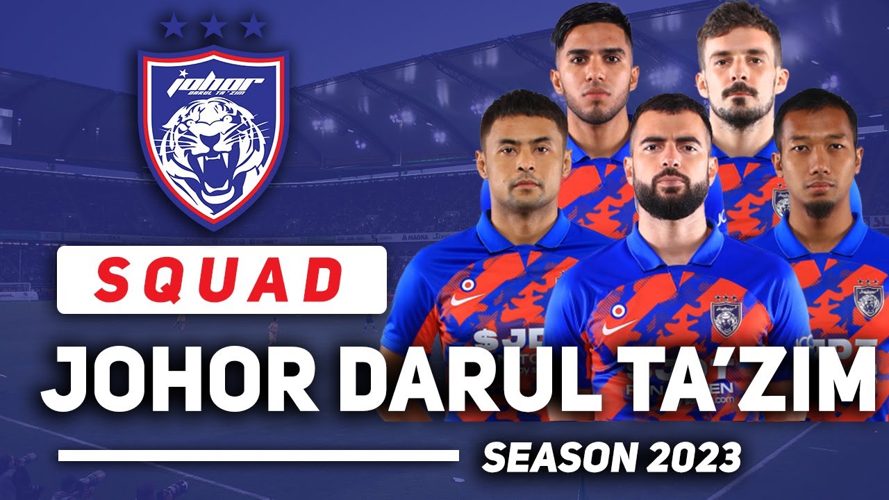 SENARAI LENGKAP PEMAIN JOHOR DARUL TA’ZIM FC 2023 | JDT FC SQUAD 2023 ...