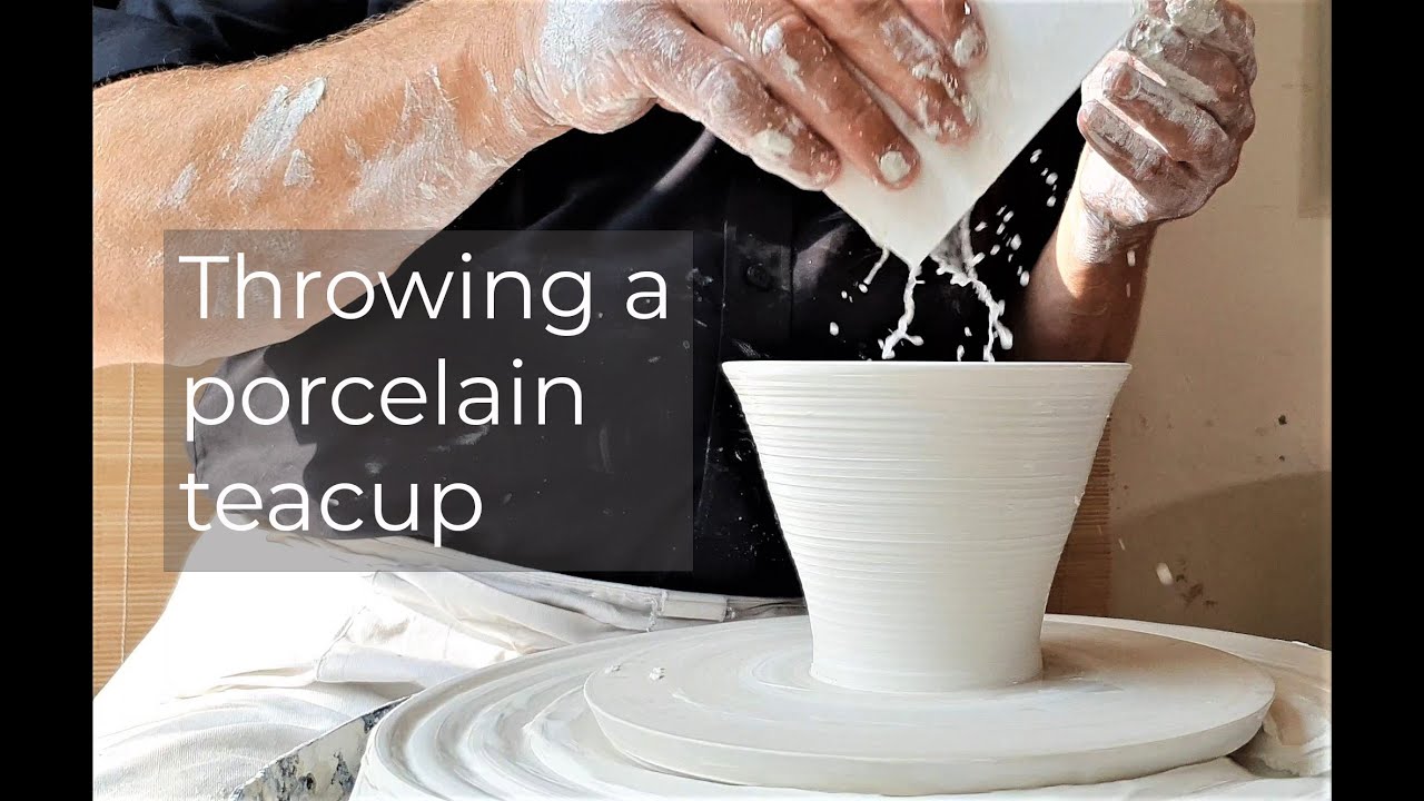 How to Throw a Porcelain Teacup - YouTube