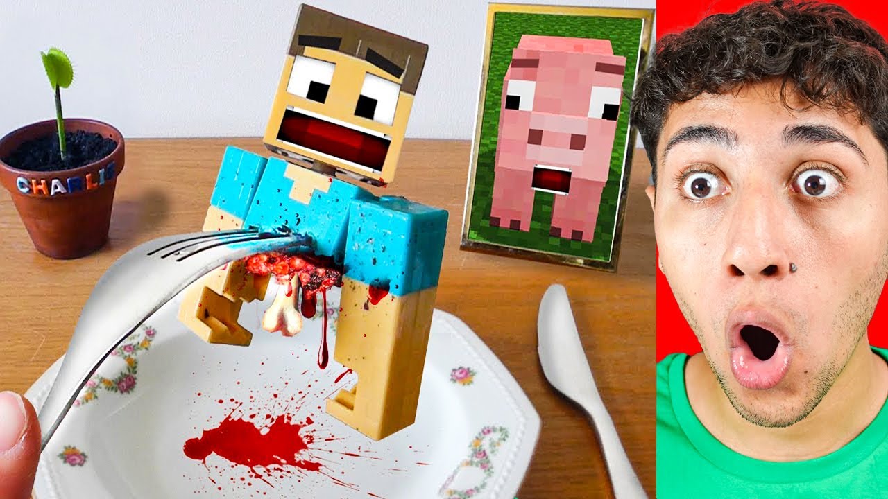 ÖĞLE YEMEĞİNDE MİNECRAFT YİYEN ADAM ?! (Minecraft) - YouTube
