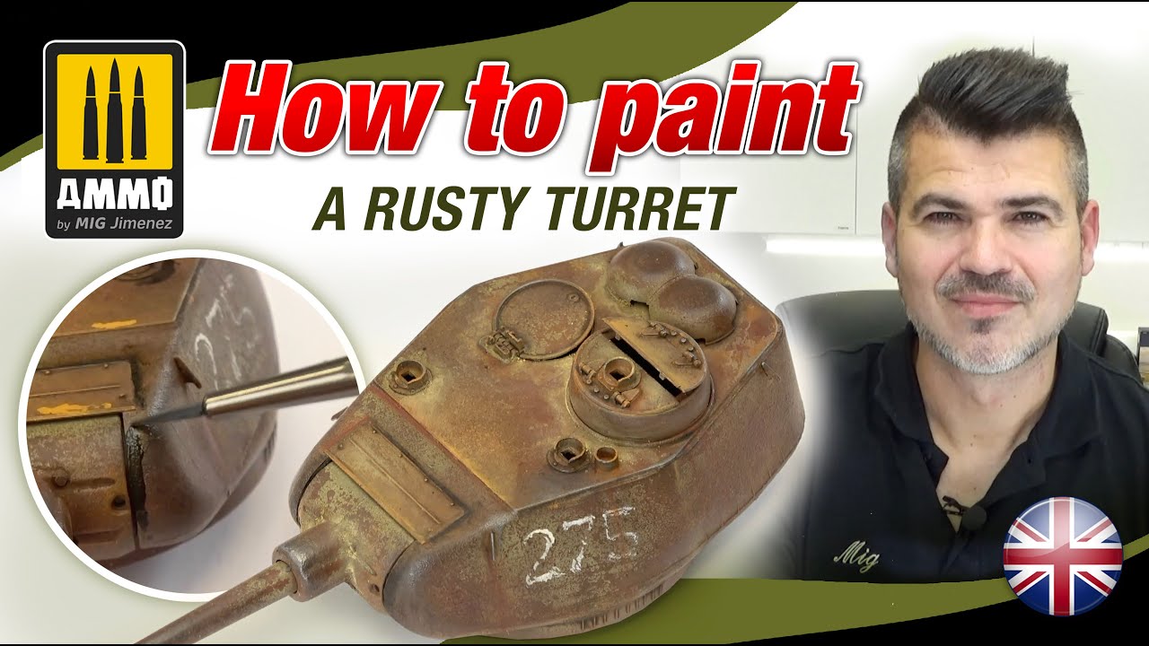 HOW TO PAINT A RUSTY TURRET / CÓMO PINTAR UNA TORRETA OXIDADA - YouTube